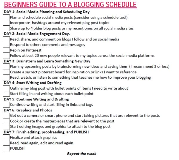 The beginners guide to a blogging schedule - Ivory Mix