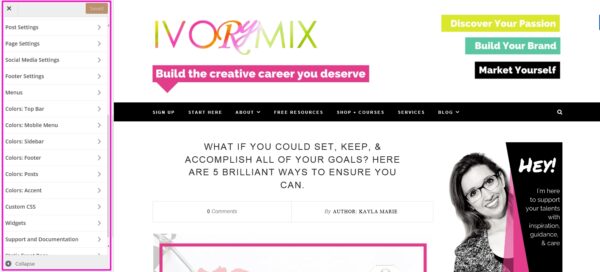 Complete guide to organizing blog menus and side bars - Ivory Mix