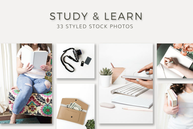 Study & Learn (33 Styled Stock Photos)