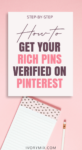 How to get verified on Pinterest - Ivory Mix