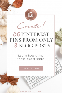 How to Create 30 Pins from 3 Blog posts or Videos (Fill Your Pinterest ...