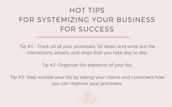 How to Create Systems for Your Online Business - Ivory Mix