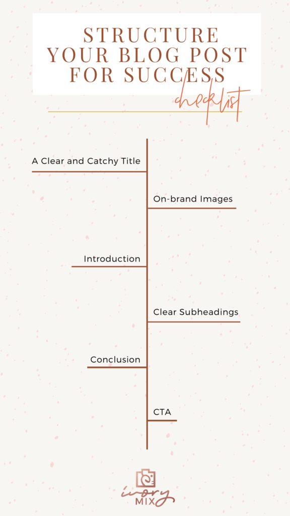 How to Create & Structure your Blog Posts for Success - Ivory Mix