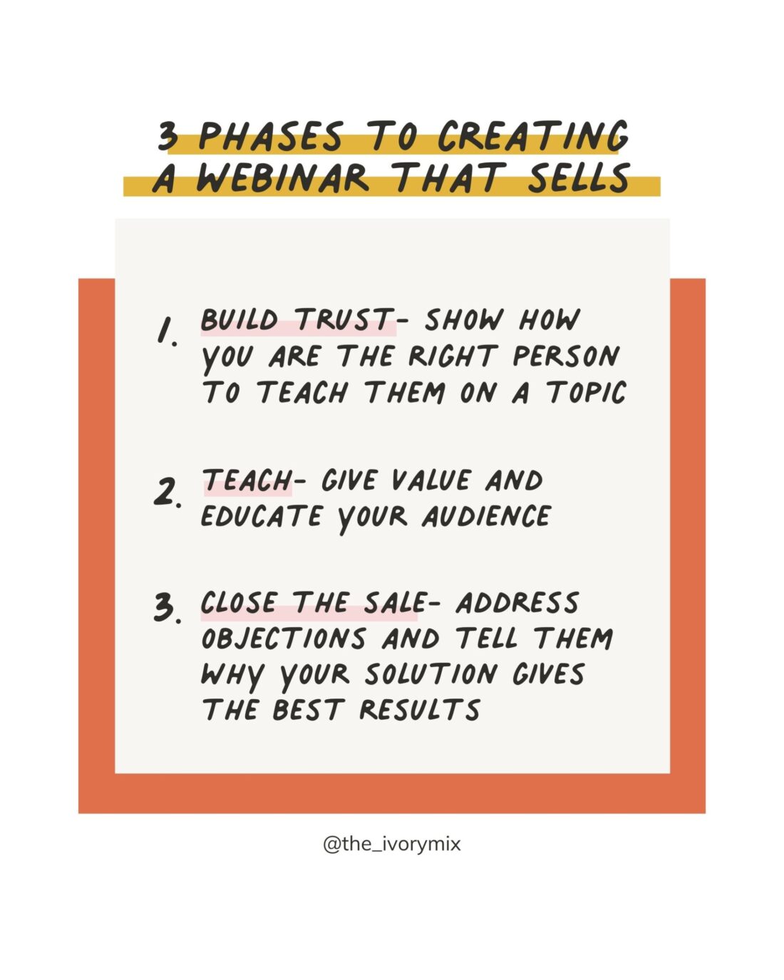 How To Create A Webinar That Sells - Ivory Mix