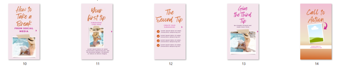 Pinterest Idea Pin Templates