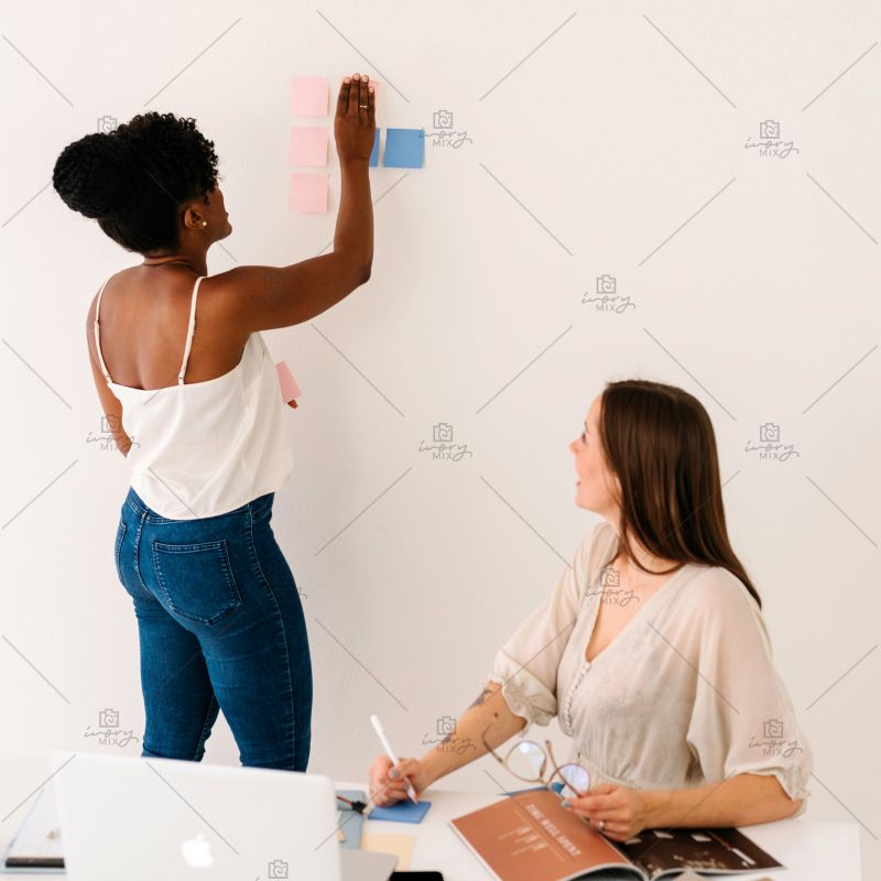 Working Friends Square Stock Photo 28 - Ivory Mix