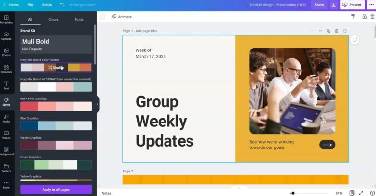 How to use Canva to make a presentations, go live, and record (compared ...