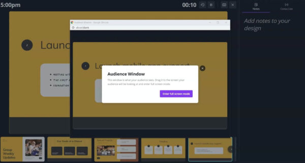 How to use Canva to make a presentations, go live, and record (compared ...