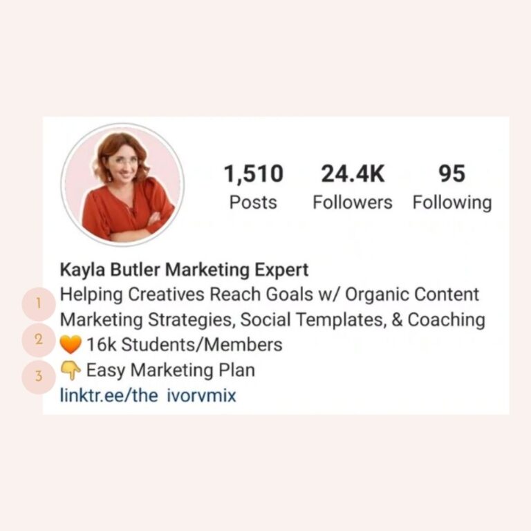 What to put in your Instagram bio to get followers - Ivory Mix