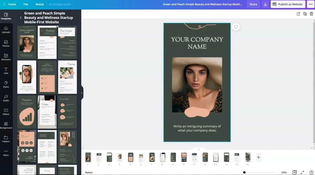 How to Create your website for FREE in Canva (pros and cons) - Ivory Mix
