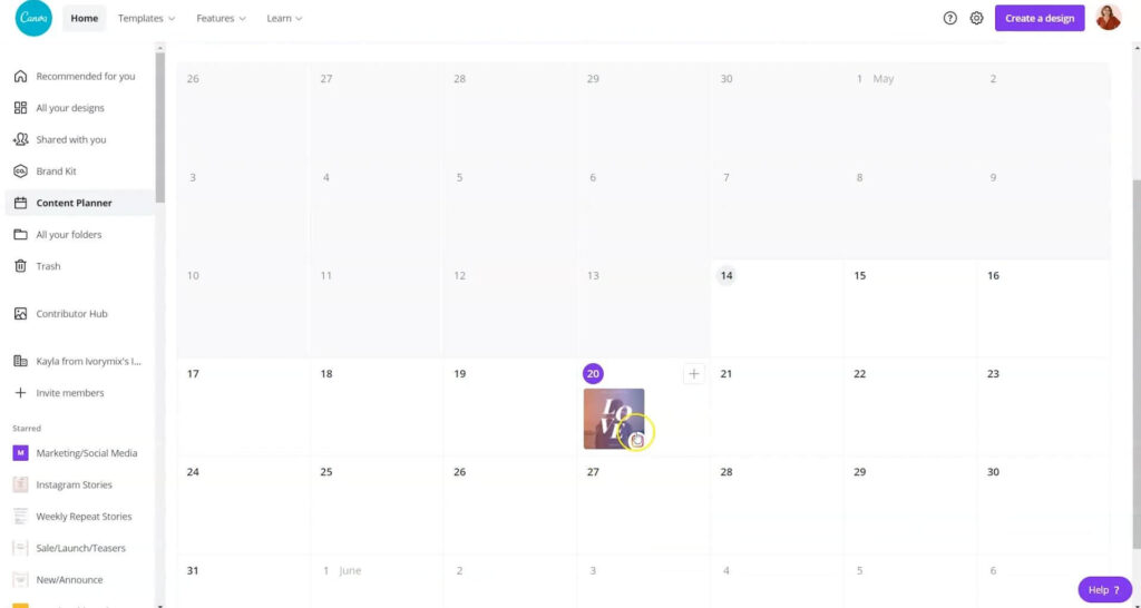 How to use canva content planner to schedule your social media (pros ...