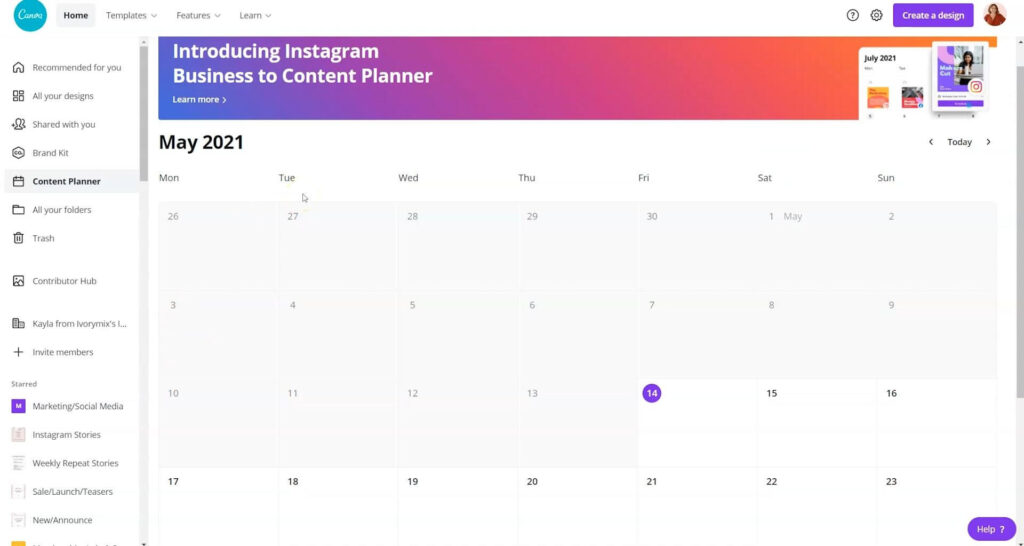 How to use canva content planner to schedule your social media (pros ...