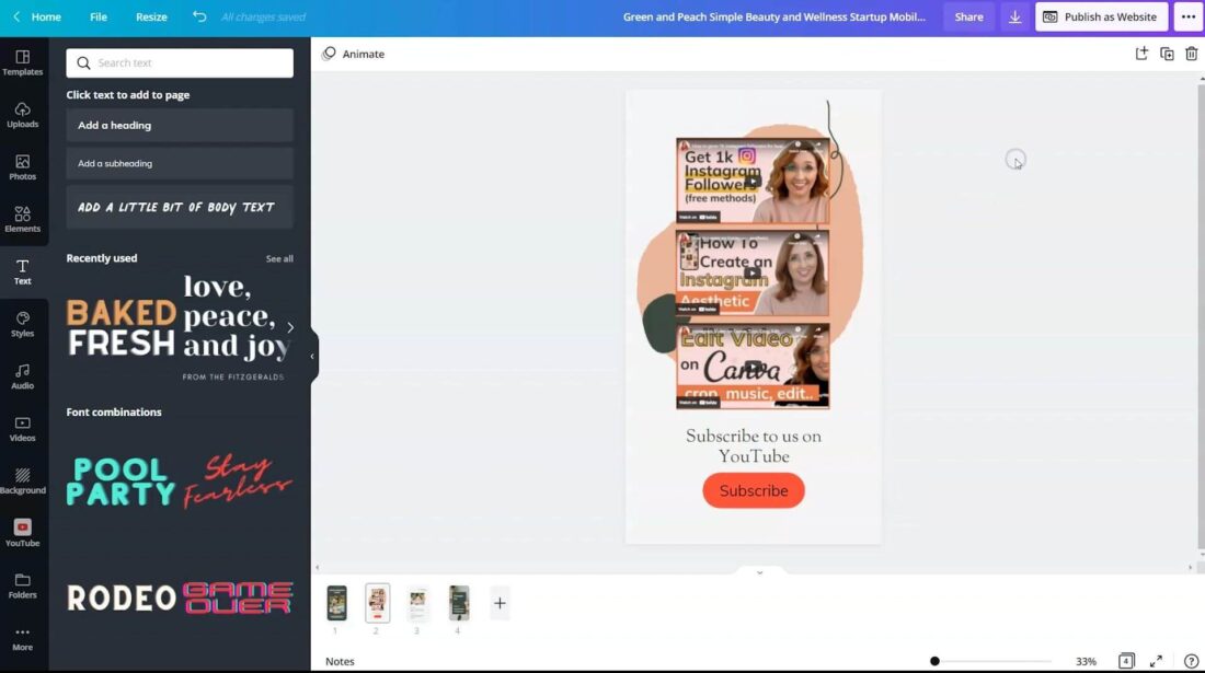 How to Create your website for FREE in Canva (pros and cons) - Ivory Mix