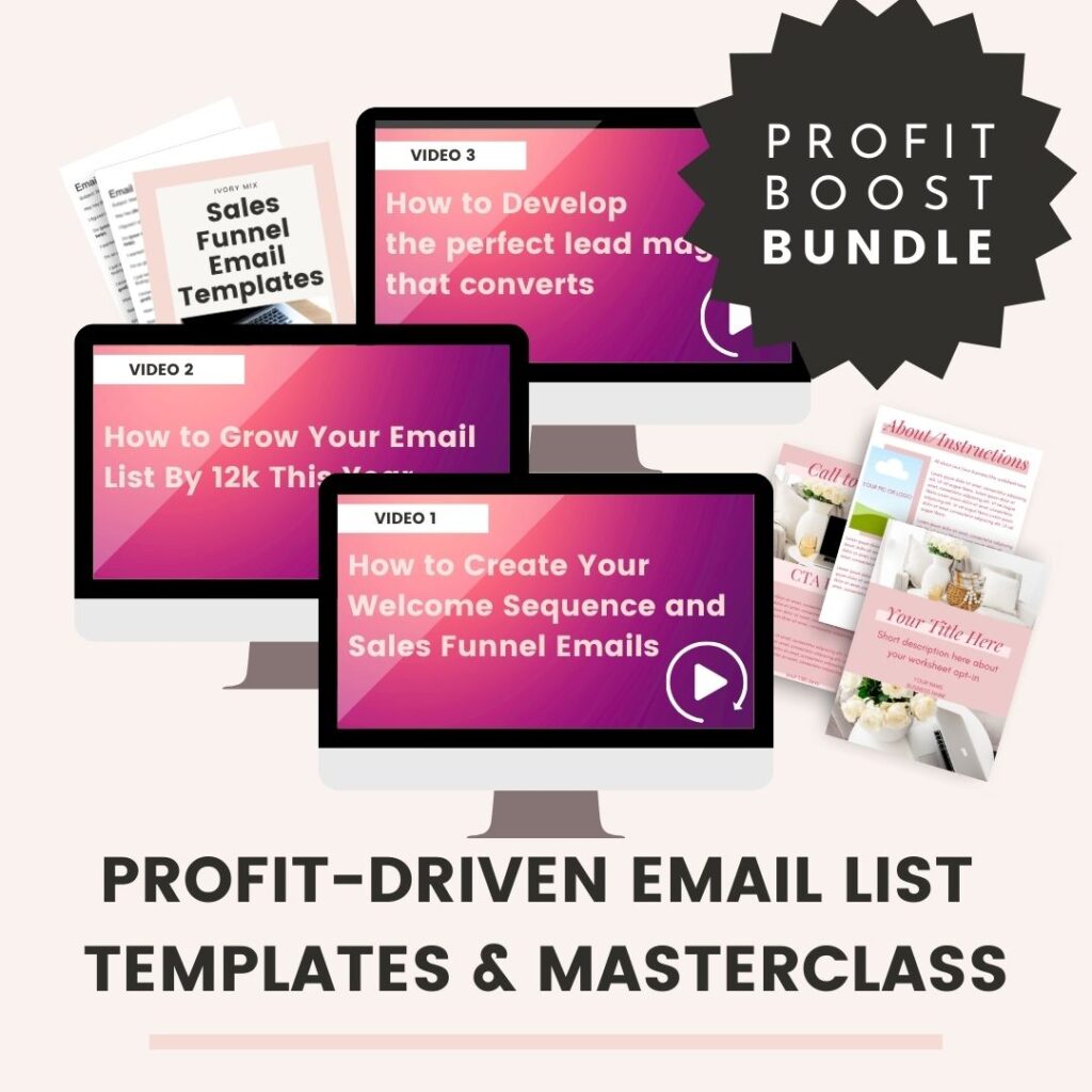 The Easy Email Conversion Bundle - Ivory Mix