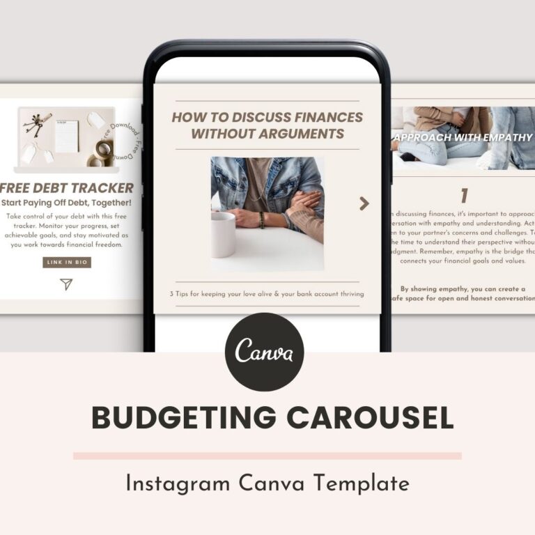 Instagram Carousel Tutorial Canva Template