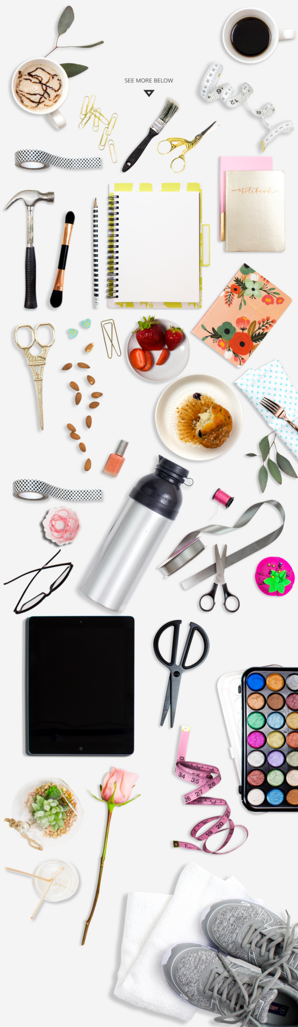 Styled Prop Kit - Scene Creator (250 Props) - Ivory Mix