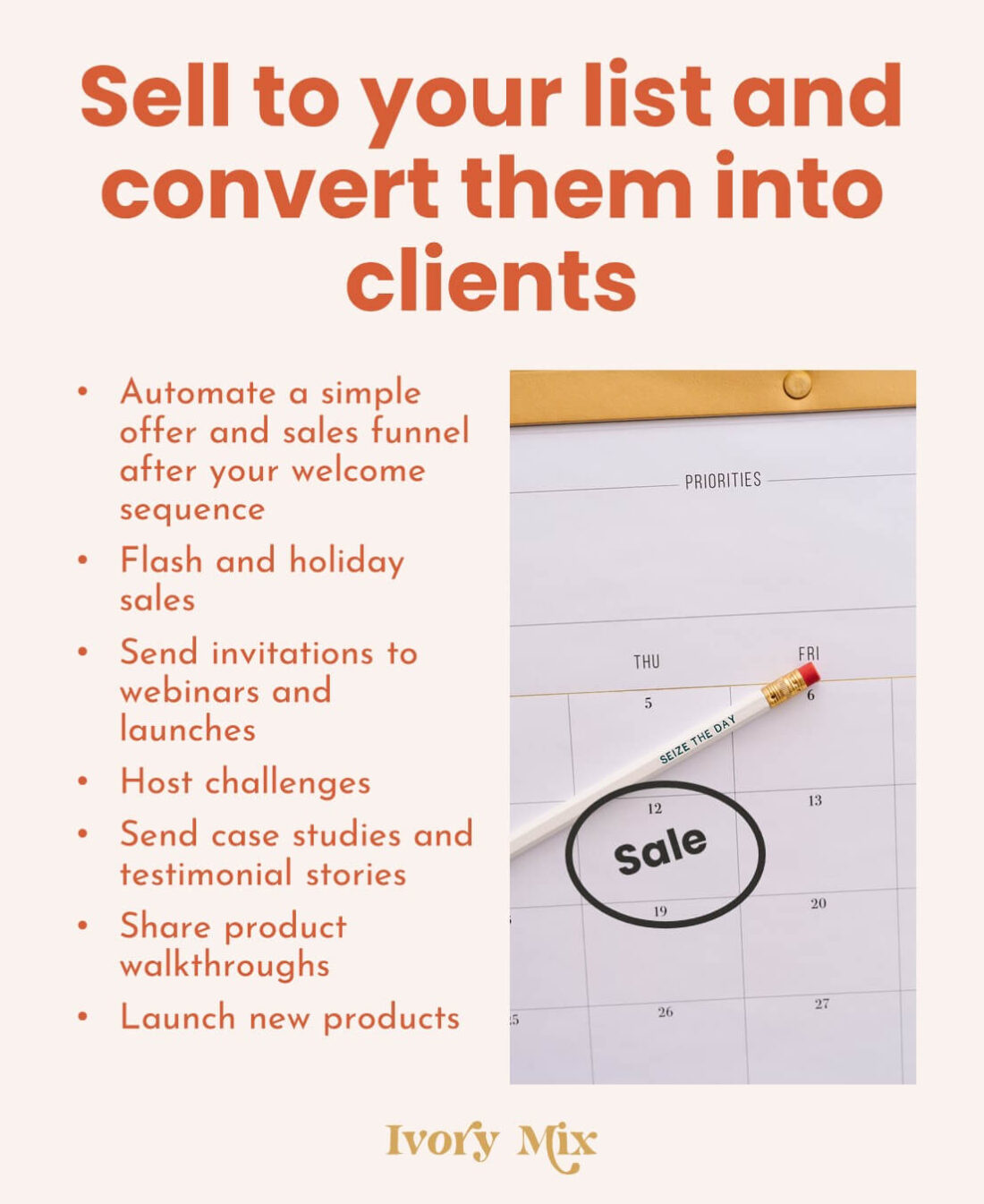 A simple Email list building plan - Ivory Mix