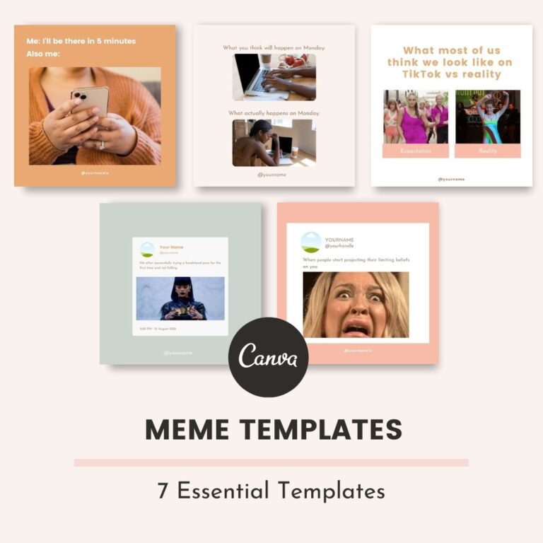 Instagram Meme Templates (Essentials) - Ivory Mix