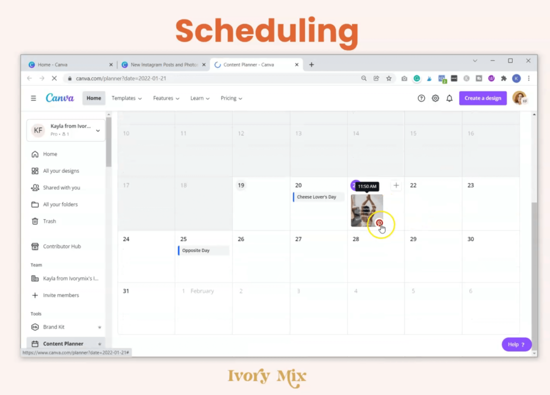 How to get started and stay organized on Canva - Ivory Mix