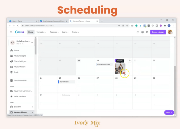 How to get started and stay organized on Canva - Ivory Mix