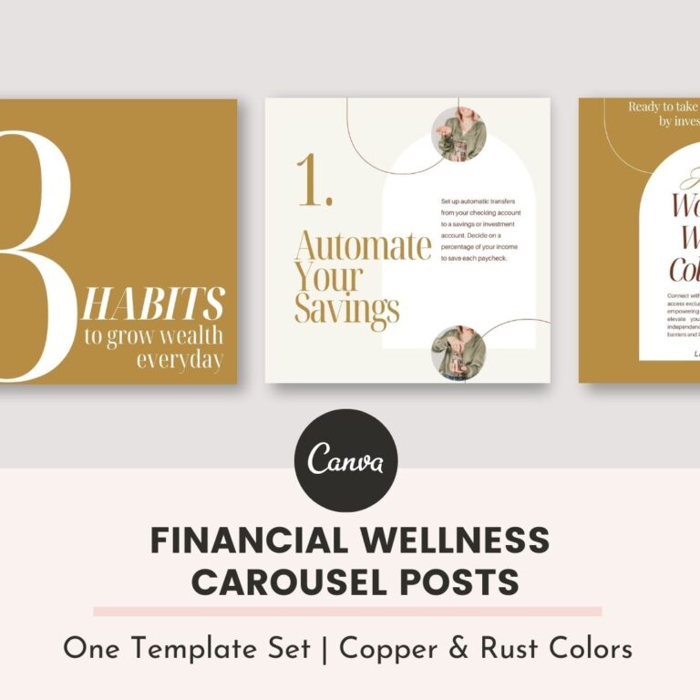 Instagram Carousel Tutorial Canva Template