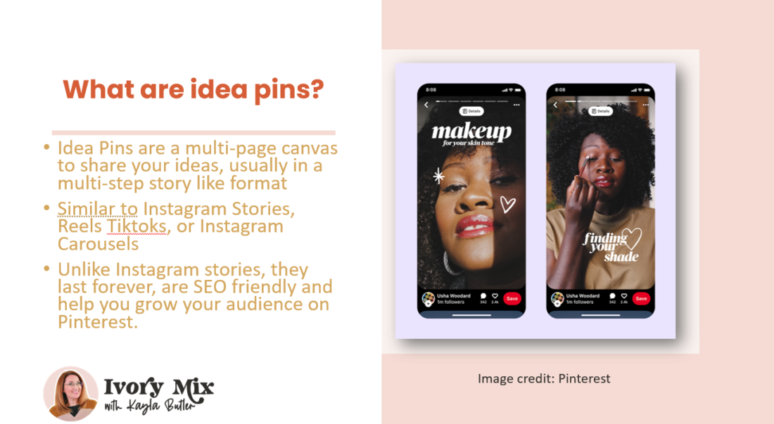 How to create Ideas Pins for more traffic on Pinterest - Ivory Mix