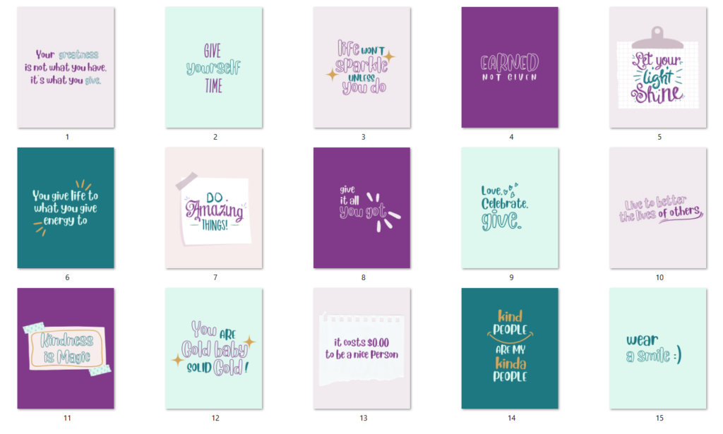 Kindness Canva Quote Templates