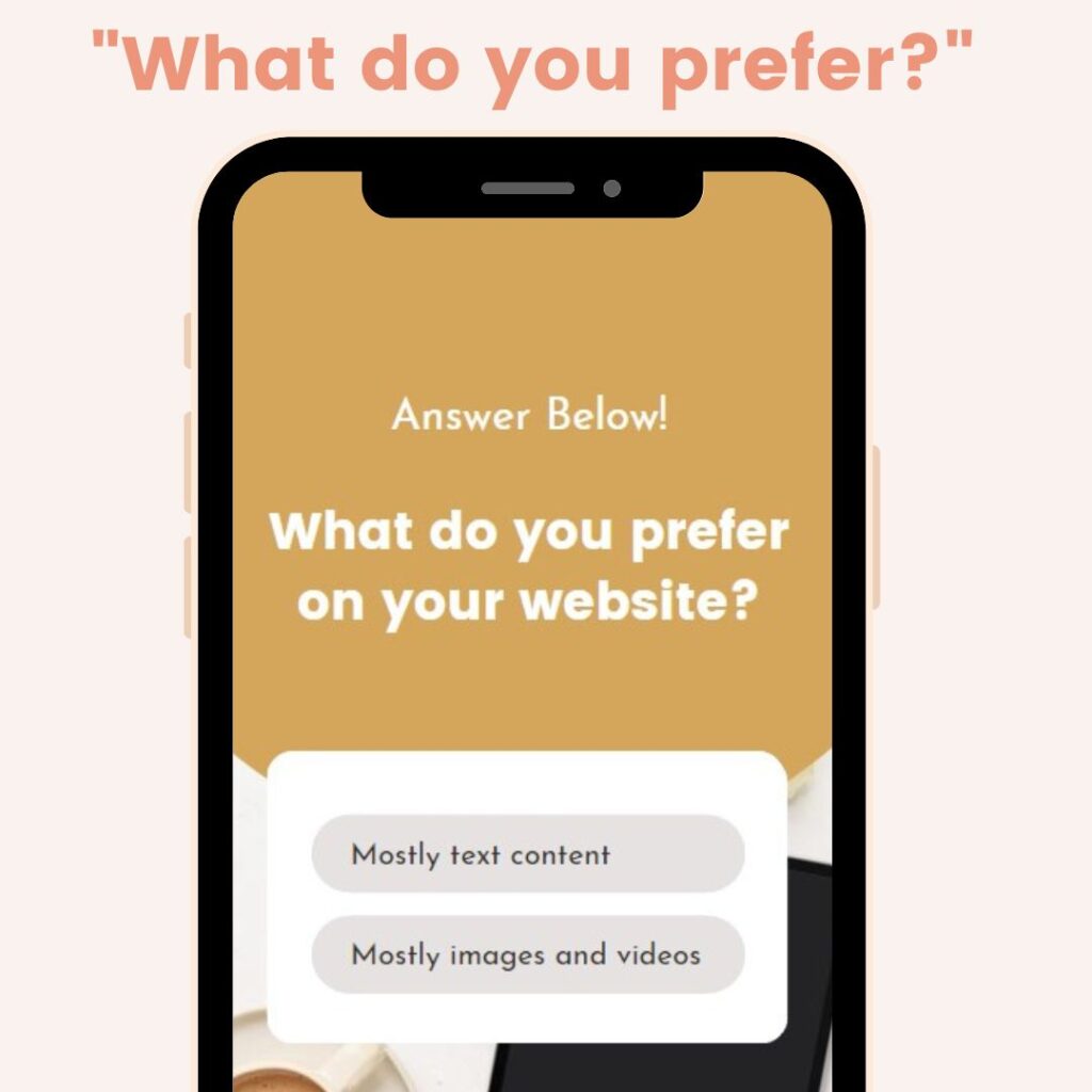 120 Poll Ideas for Instagram Stories (and Templates) - Ivory Mix
