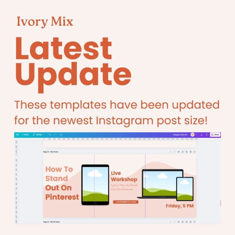 Instagram Carousel Tutorial Canva Template
