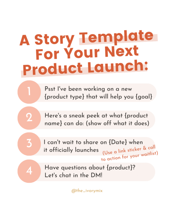 How to use Instagram Stories for a Successful Product Launch - Ivory Mix