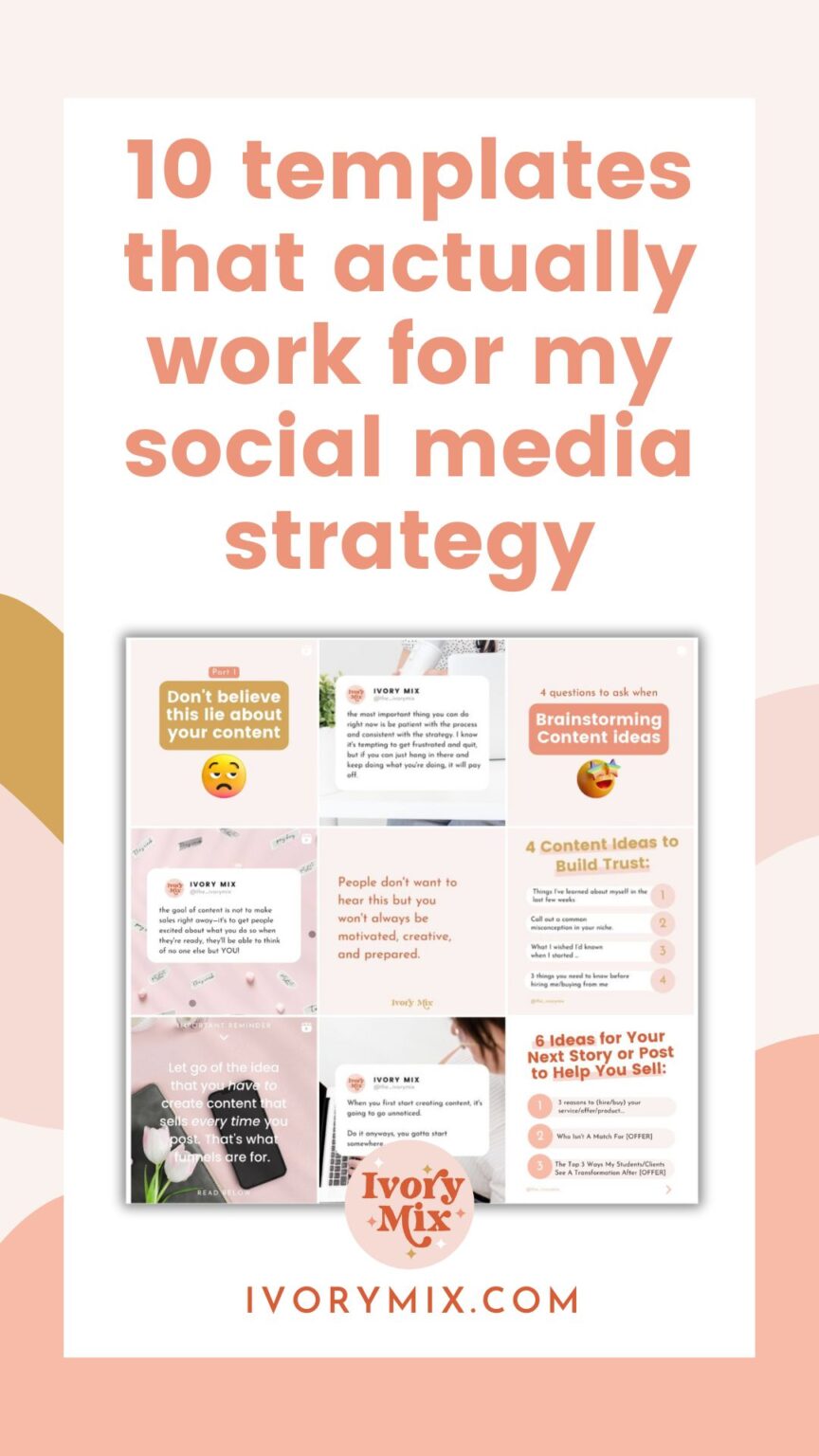 10 Content Templates and 1 Social Media Content Strategy that Actually ...
