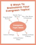 6 Evergreen Content Ideas (+ examples to make it engaging) - Ivory Mix