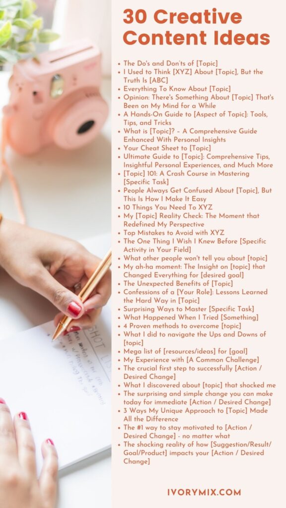 How to Create Consistent and Creative Content for Your Small Business ...
