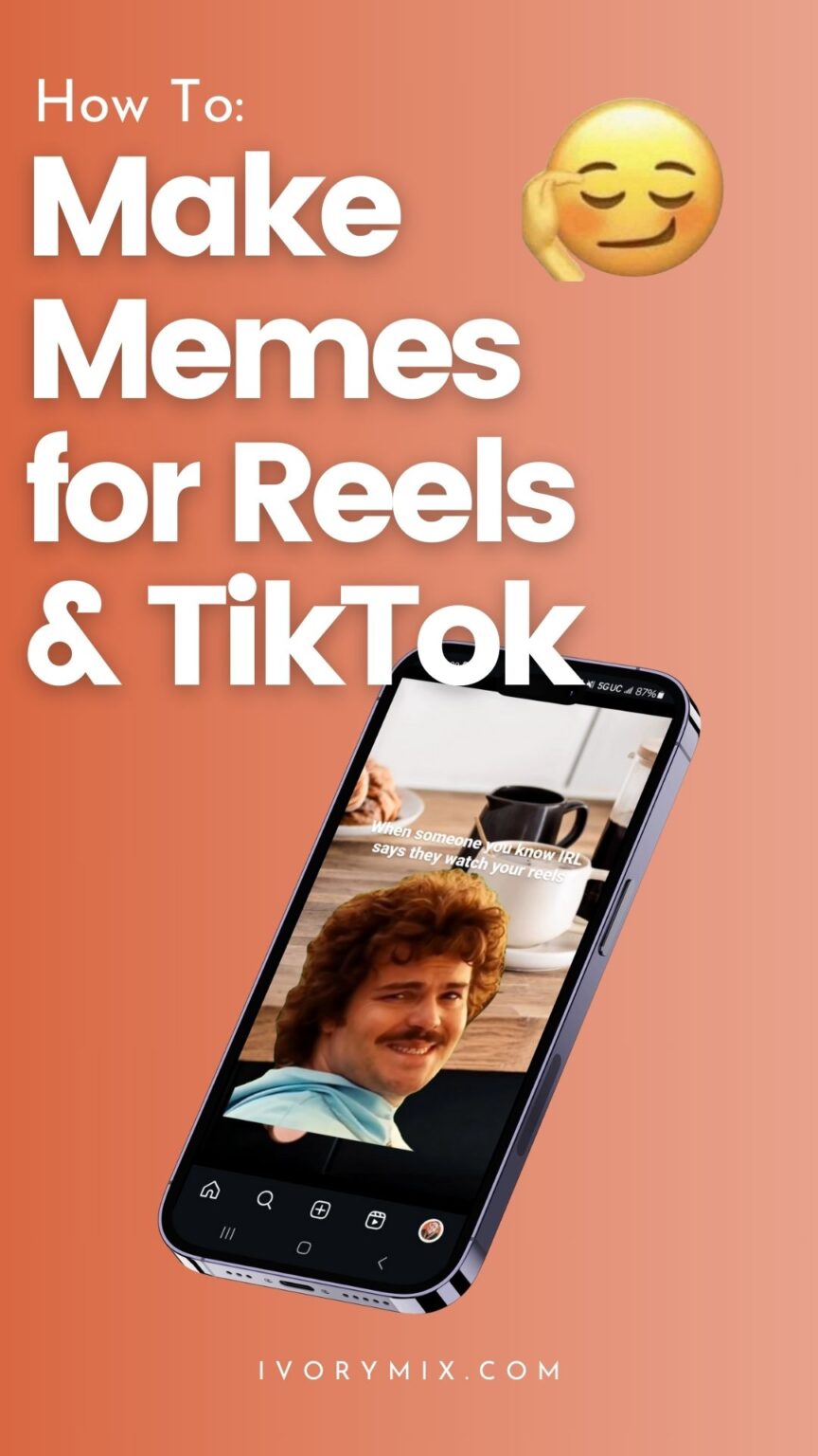 How to Make memes for Reels, Tiktok, or Facebook for free with text ...